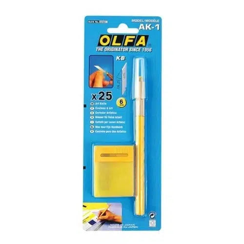Cortador Cutter Olfa Ak-1 Artístico 25 Cuchillas 6 Mm