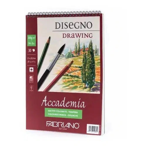 Block Fabriano Accademia Drawing 200 G 21 X 29.7 Cms 30 Hojas