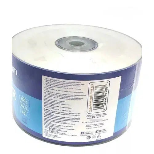 Disco Compacto Cd-r Verbatim 700 Mb 52x 80 Mins 50 Piezas