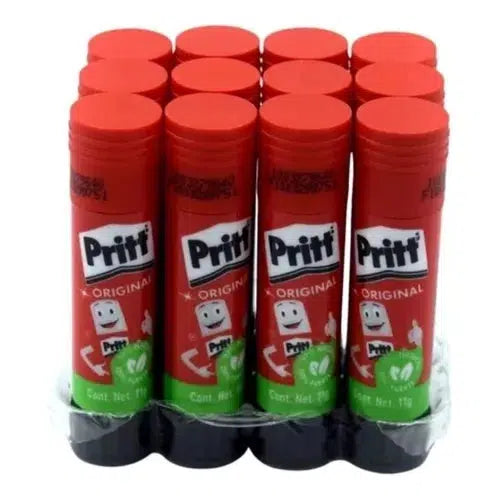 Lápiz Adhesivo Pritt Barra Chica 11 Gramos Paquete con 12 Piezas