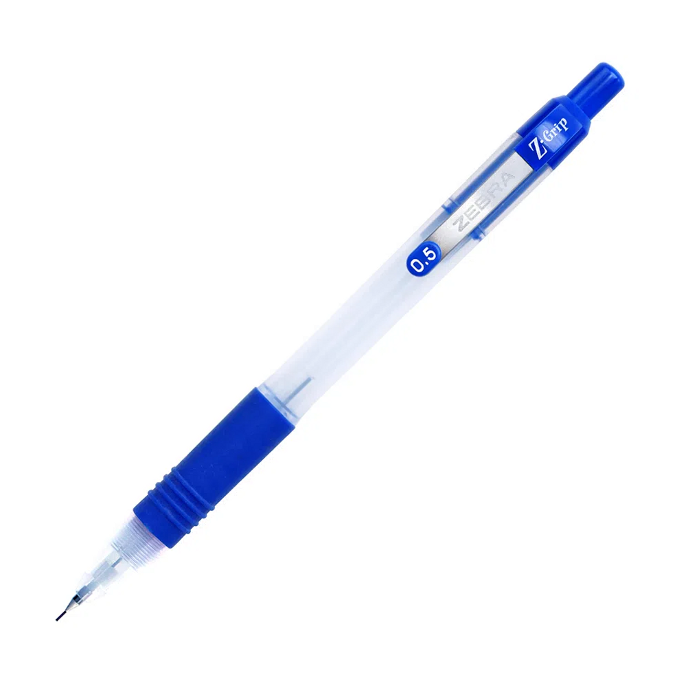 Lapicero Zebra Grip (0.5mm) Retráctil Punta Fina 6 Pieza(s) Azul