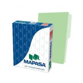 Mapasa Fólder PU0035 Paquete de 100 Piezas Tamaño Carta Verde Pastel