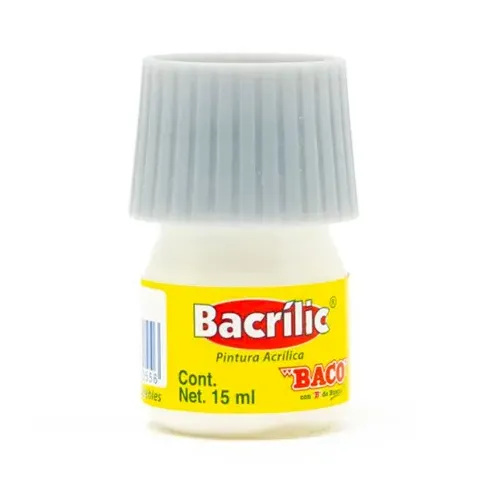 PINTURA BACO ACRÍLICA BLANCO 15ML C/10